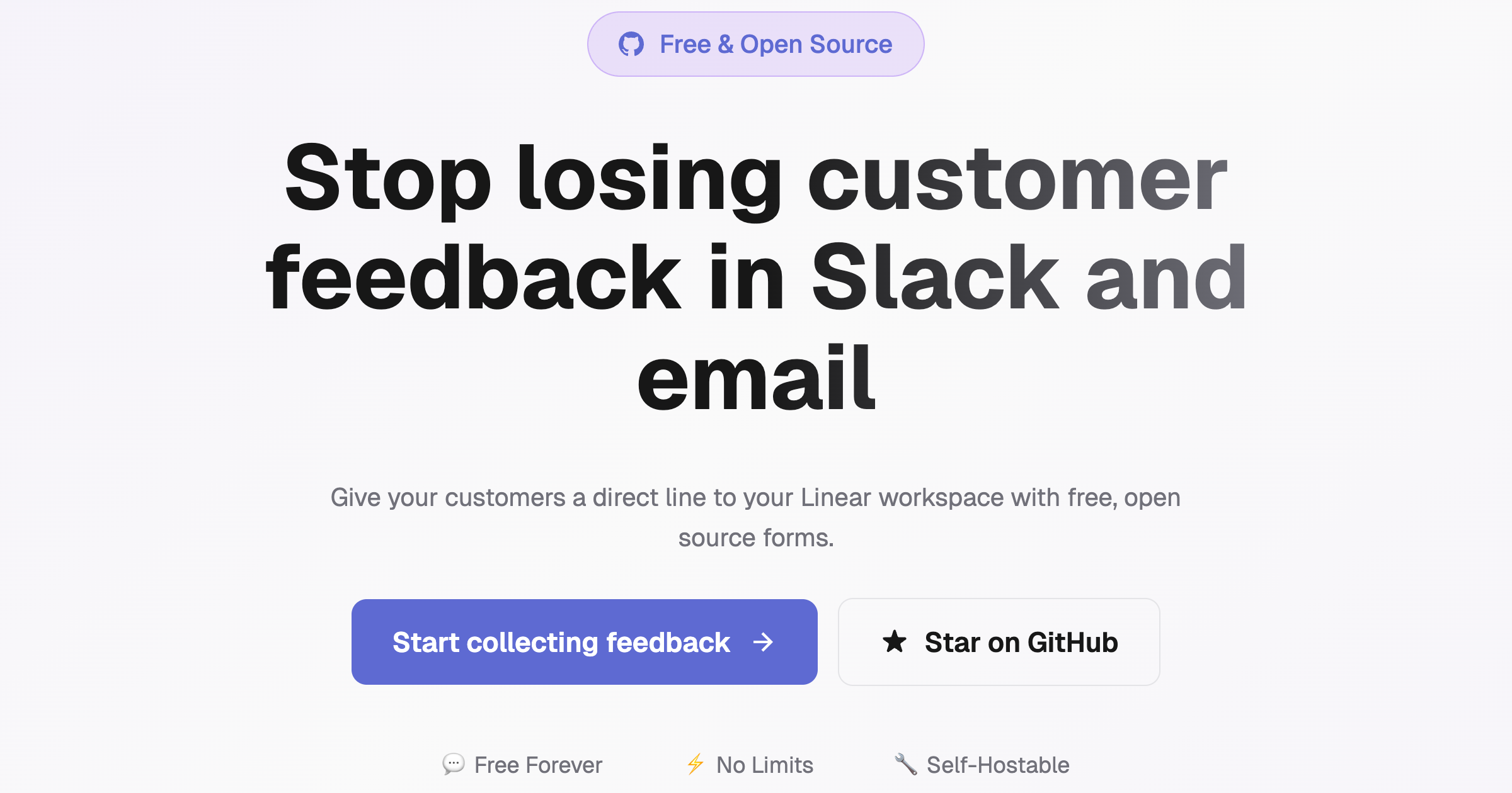 linear.gratis | Free Linear Client Feedback Forms | Open Source ...